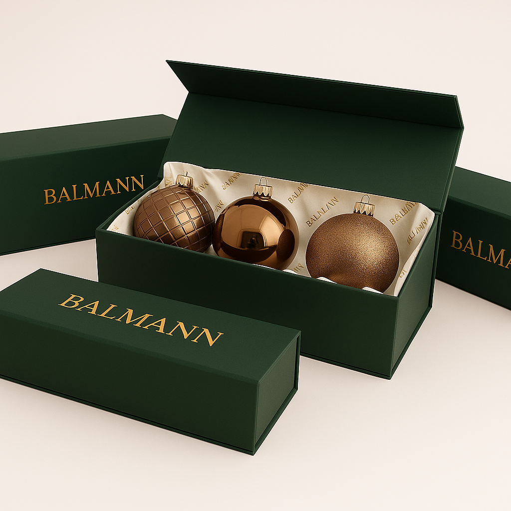 LONDON ROYAL · Bronze Christmas Baubles Set | Balmann Tree Dubai
